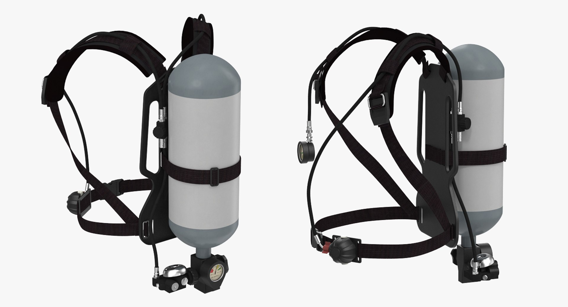 Firefighter Oxygen Equipment Model - TurboSquid 1153094
