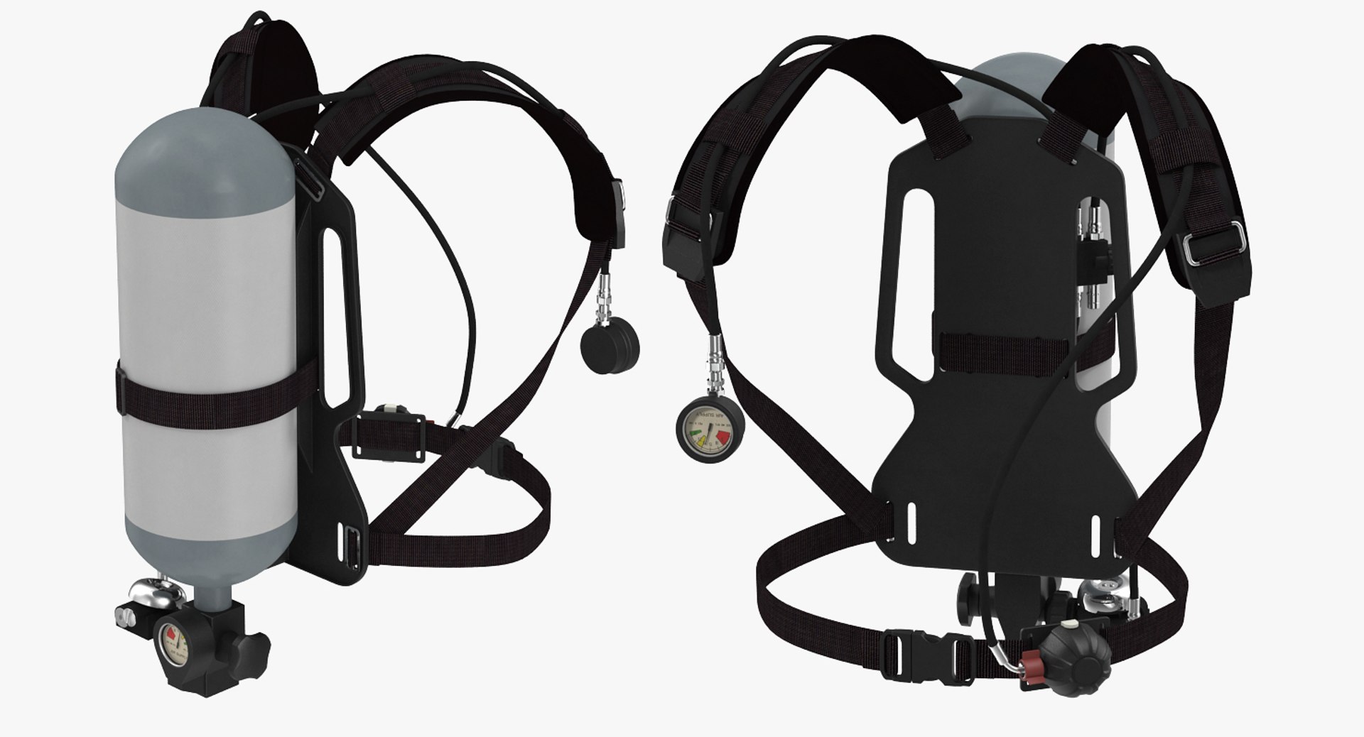 Firefighter Oxygen Equipment Model - TurboSquid 1153094