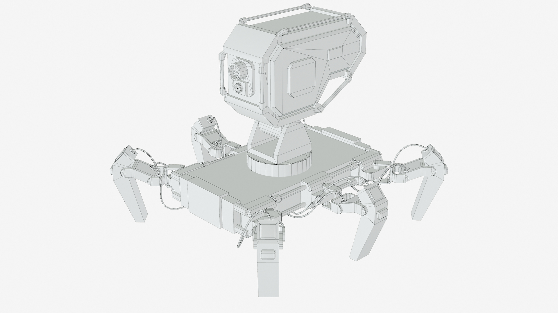 Rigged Sci-Fi Autonomous Walker Robot model - TurboSquid 1845465