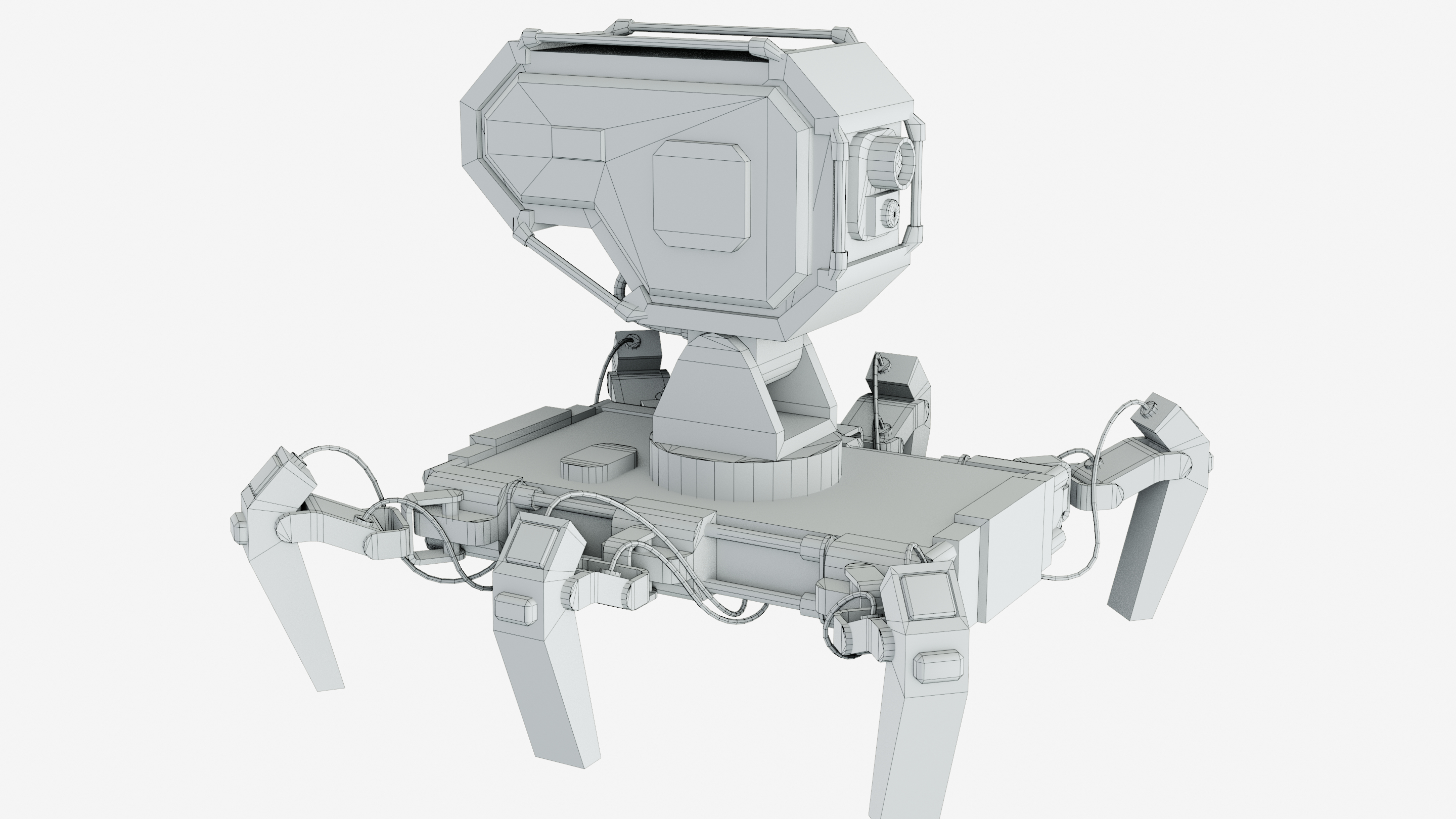 Rigged Sci-Fi Autonomous Walker Robot model - TurboSquid 1845465