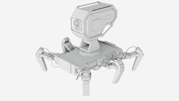 Rigged Sci-Fi Autonomous Walker Robot model - TurboSquid 1845465