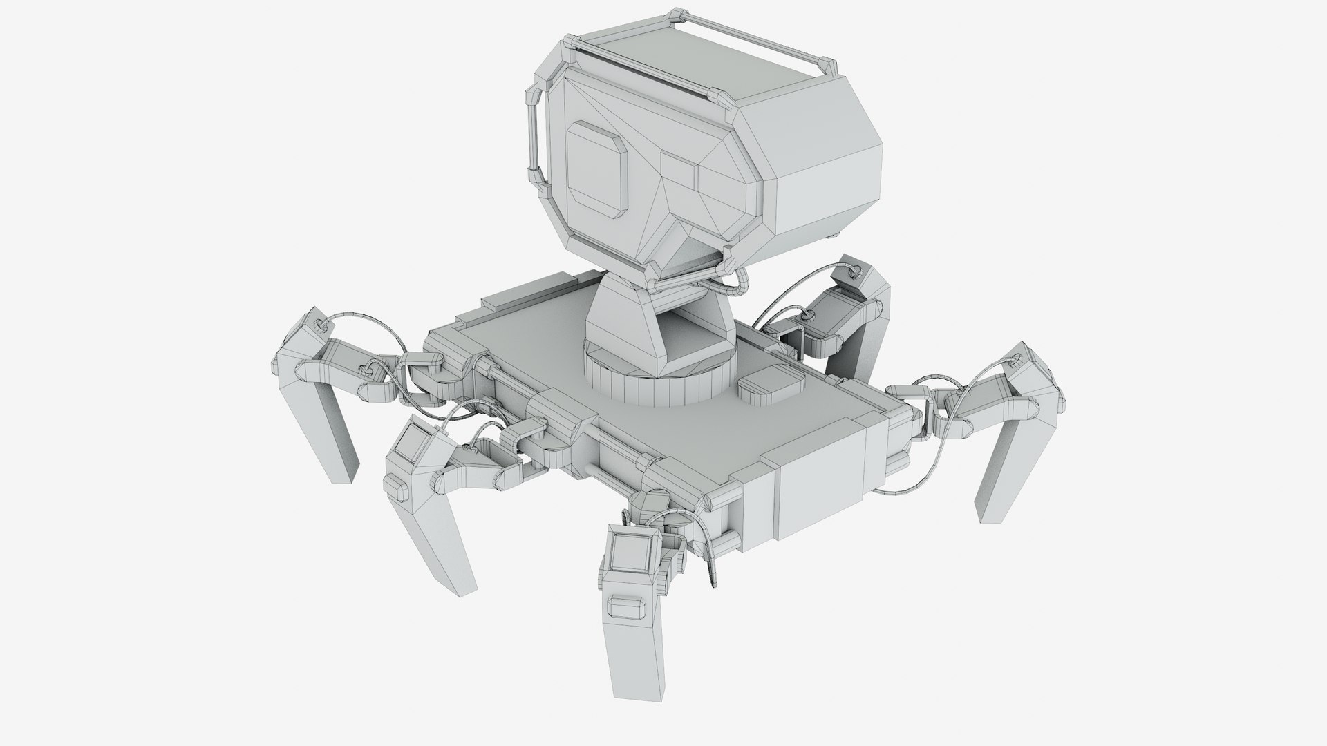 Rigged Sci-Fi Autonomous Walker Robot model - TurboSquid 1845465