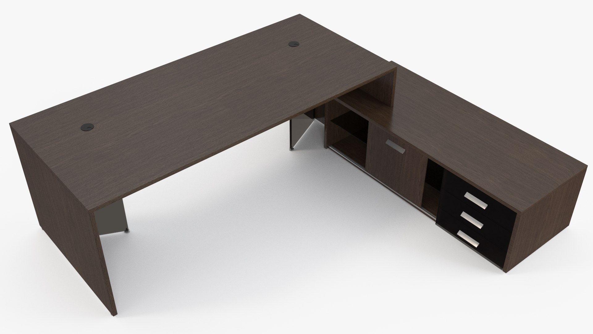 3D Office Desk Model - TurboSquid 1530396