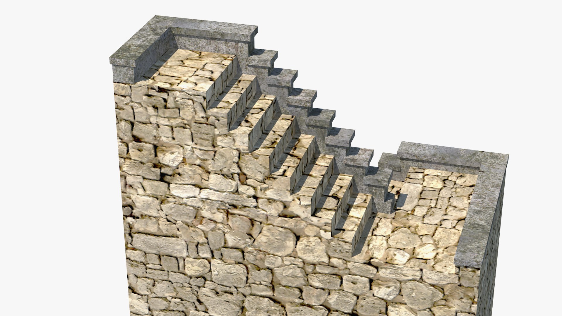 Stone Ladder 3D Model - TurboSquid 1474179