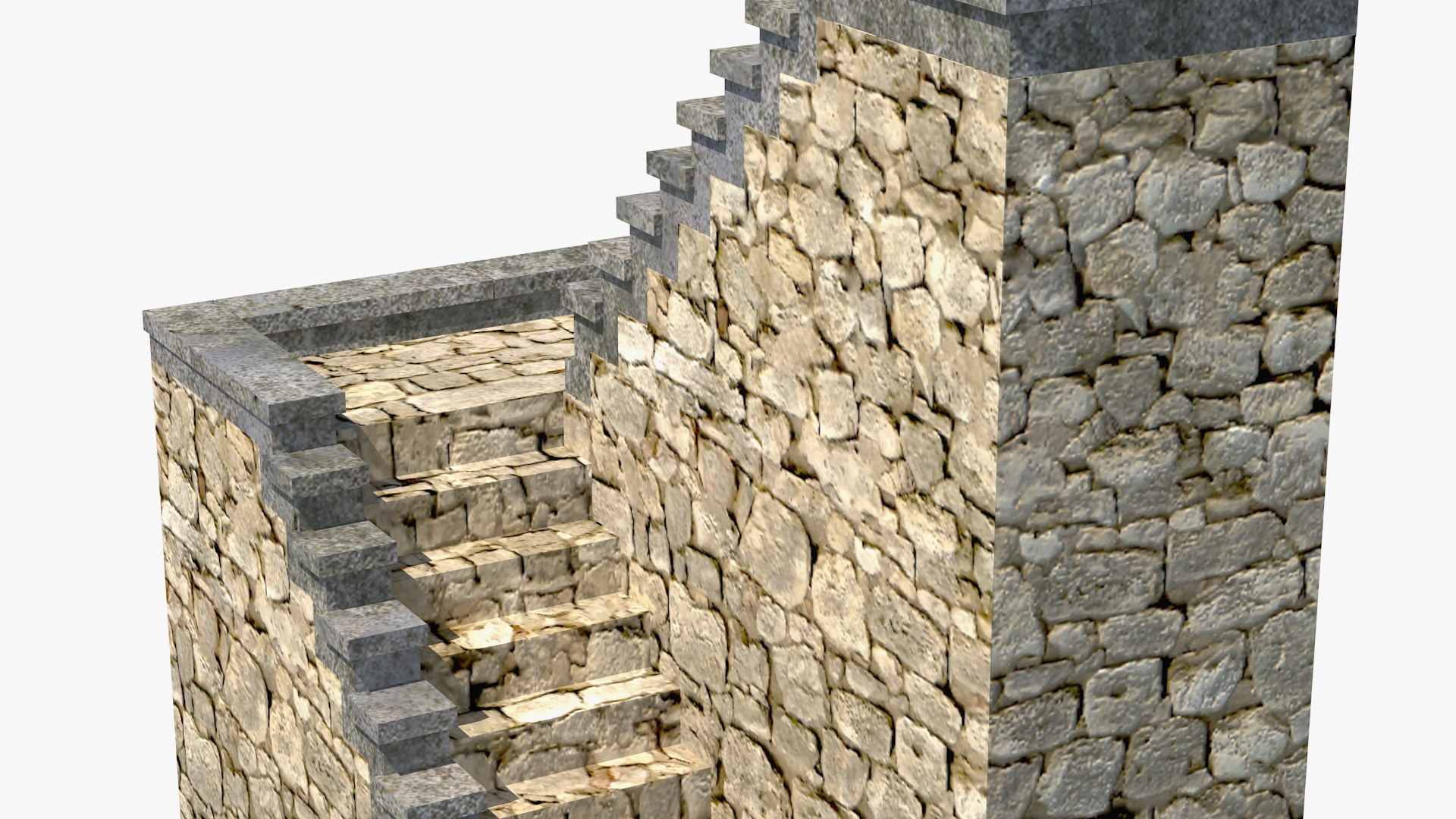 Stone Ladder 3D Model - TurboSquid 1474179
