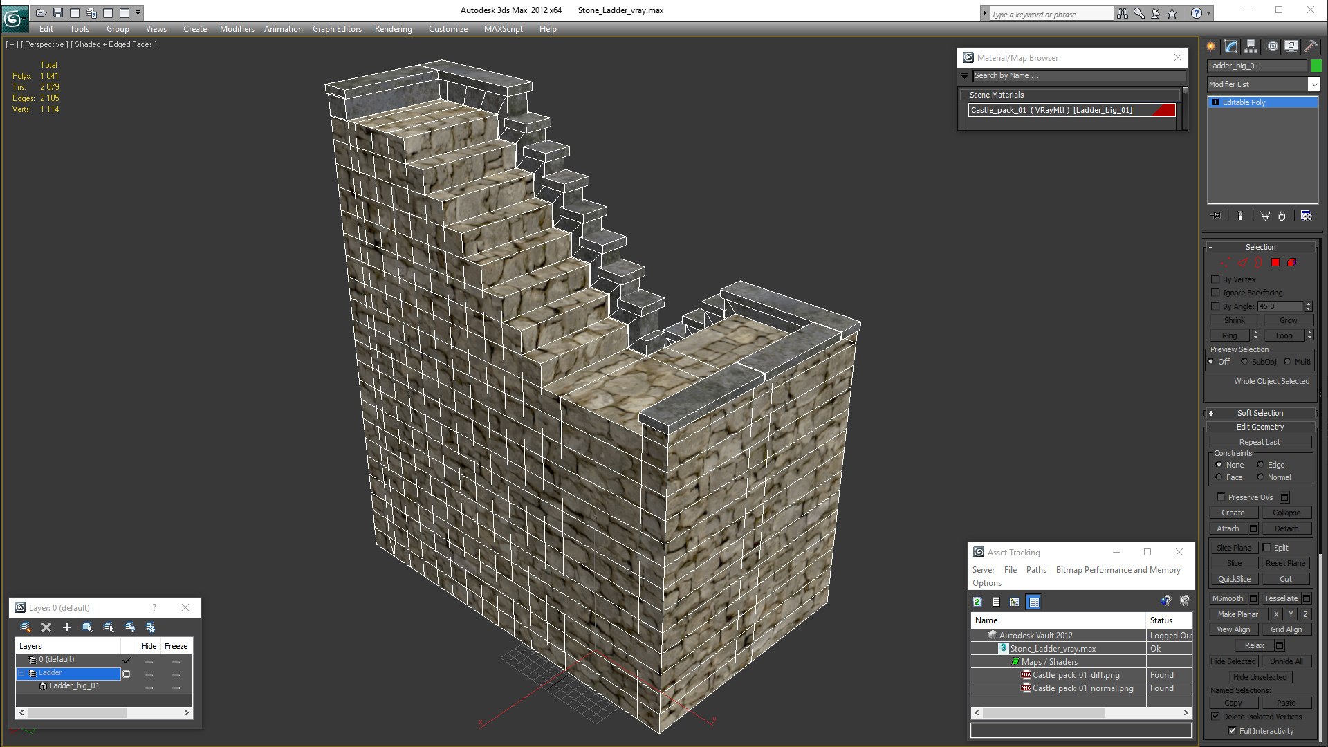Stone Ladder 3D Model - TurboSquid 1474179