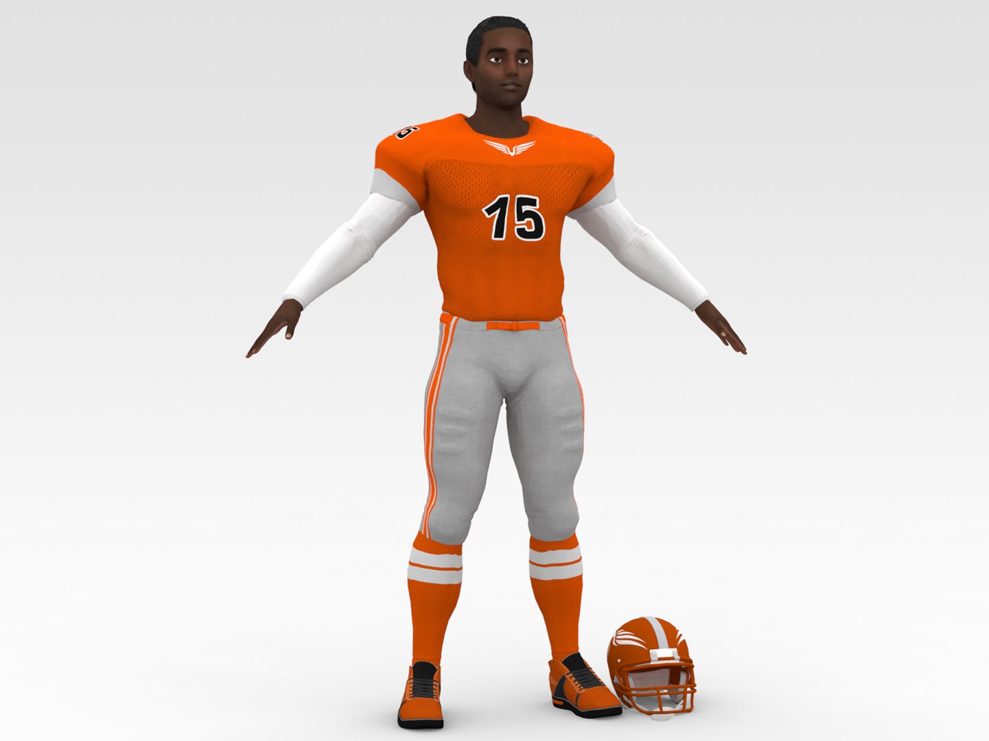 American Football Player V2 model - TurboSquid 1801100