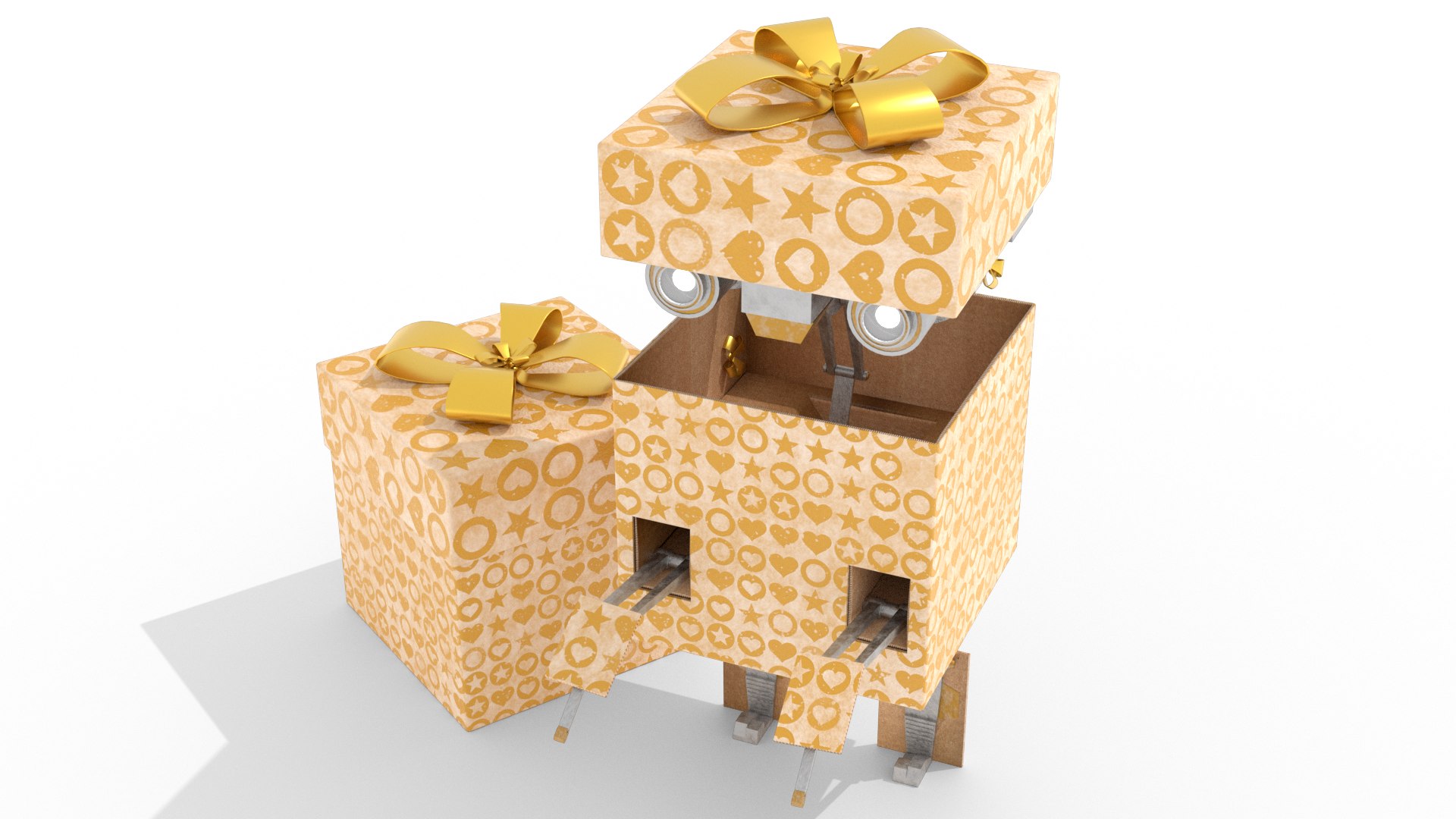 3D Gift Present Robot Rigged PACKED Low-poly Model - TurboSquid 2004157