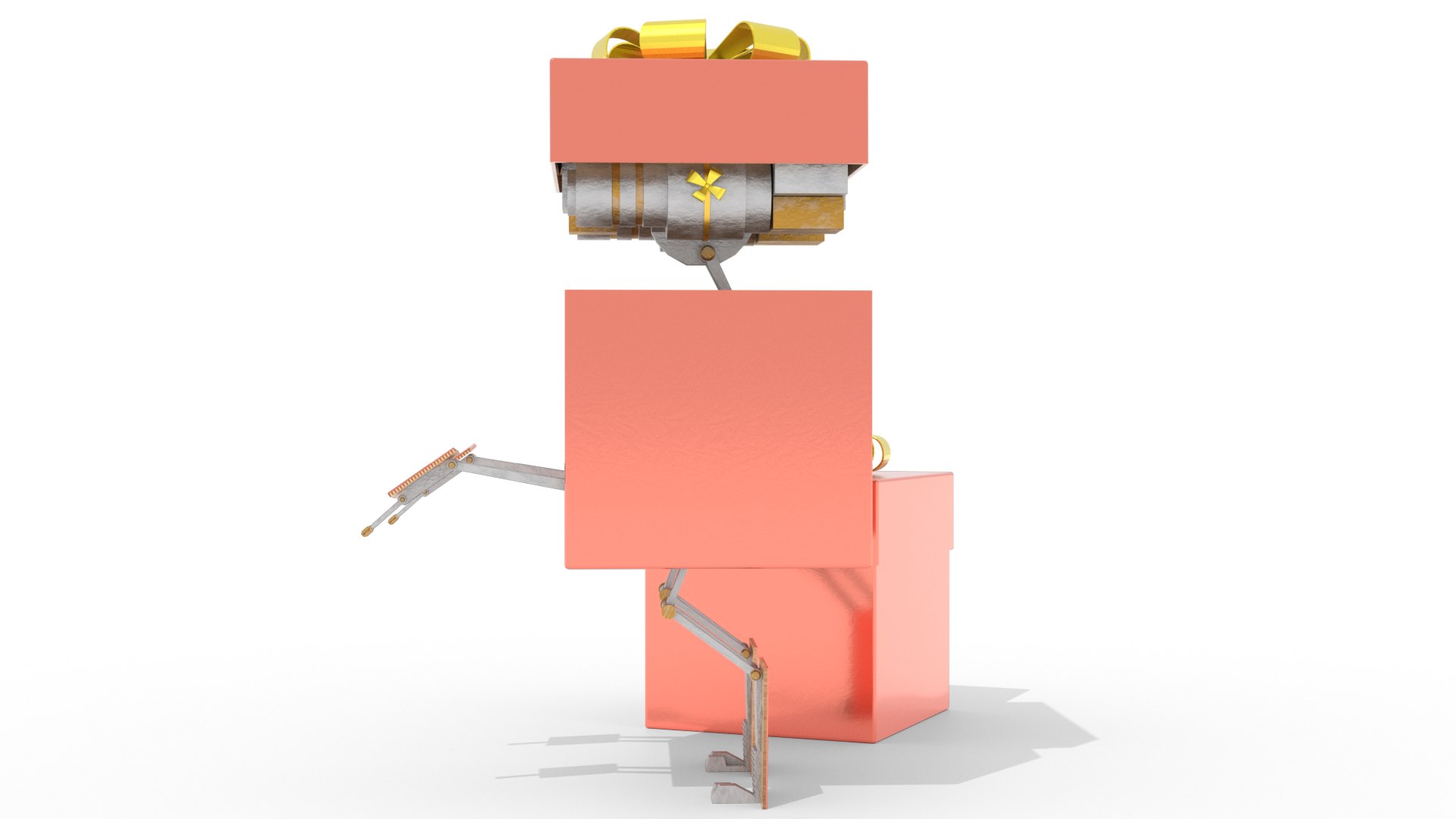 3D Gift Present Robot Rigged PACKED Low-poly Model - TurboSquid 2004157
