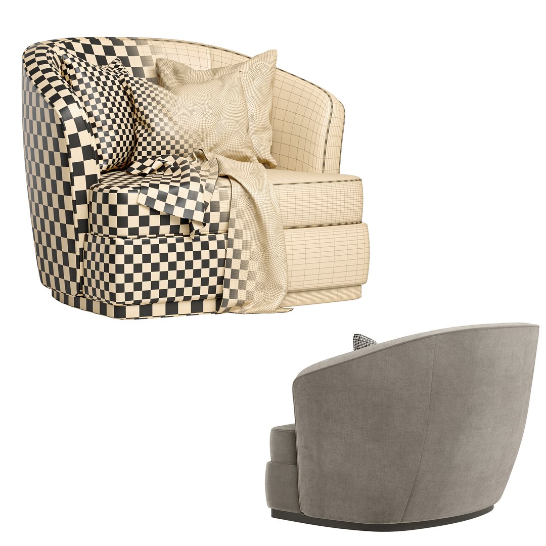 3D Romana Armchair By Casa Magna Model - TurboSquid 2192814