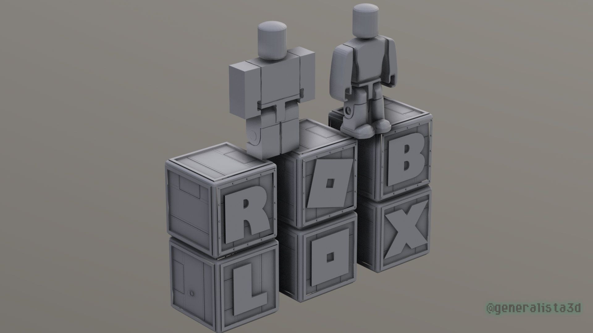 3D Model Roblox Toys Set Base Renderable Model Fanart - TurboSquid 2421364