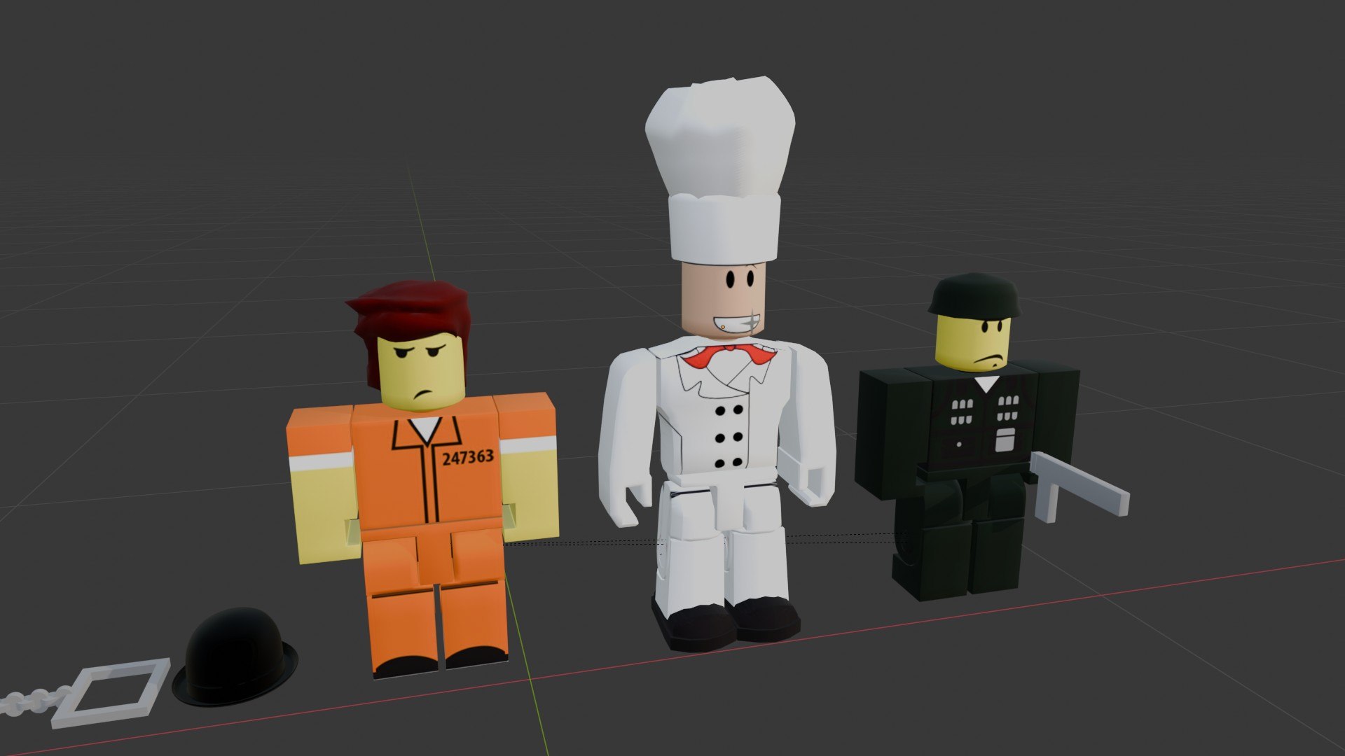 3D Model Roblox Toys Set Base Renderable Model Fanart - TurboSquid 2421364