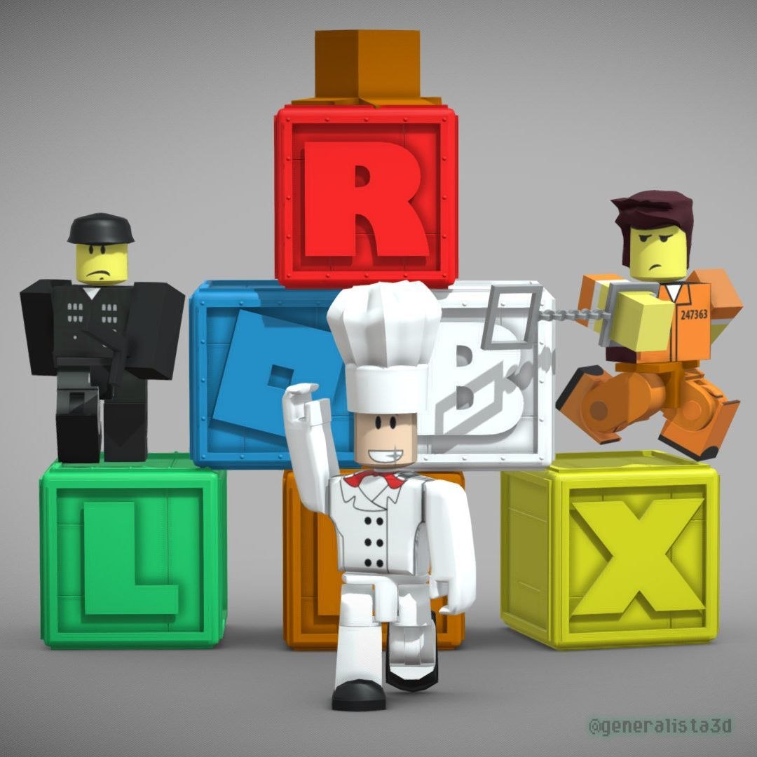 3D Model Roblox Toys Set Base Renderable Model Fanart - TurboSquid 2421364