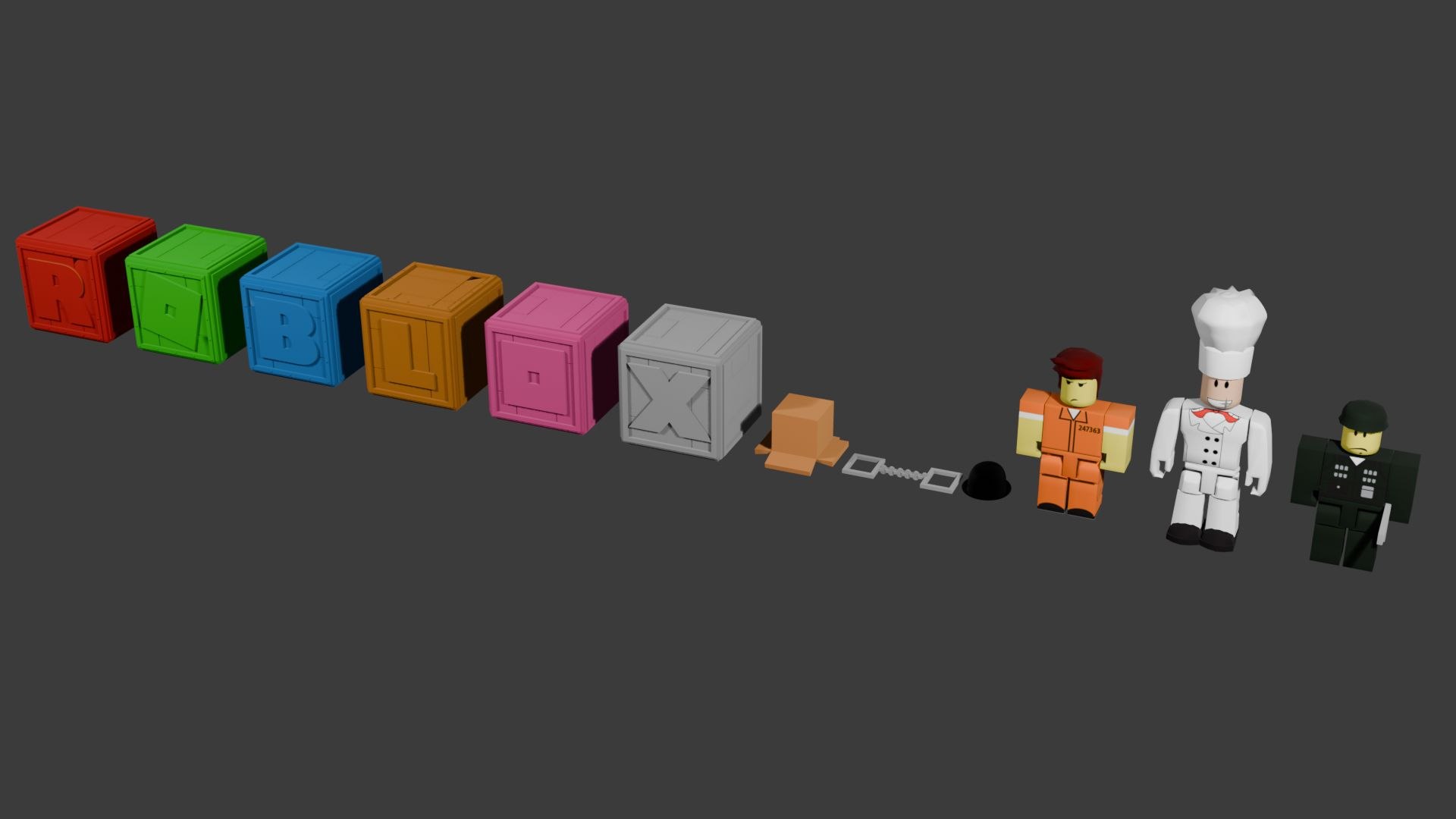 3D Model Roblox Toys Set Base Renderable Model Fanart - TurboSquid 2421364