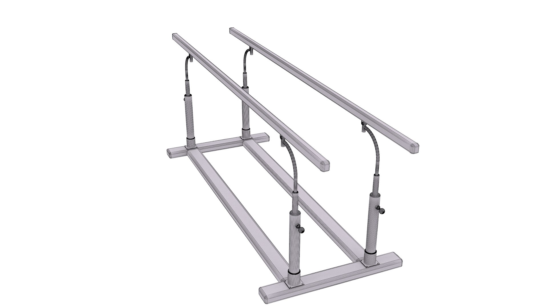 3D Parallel Bars Model - TurboSquid 1889088