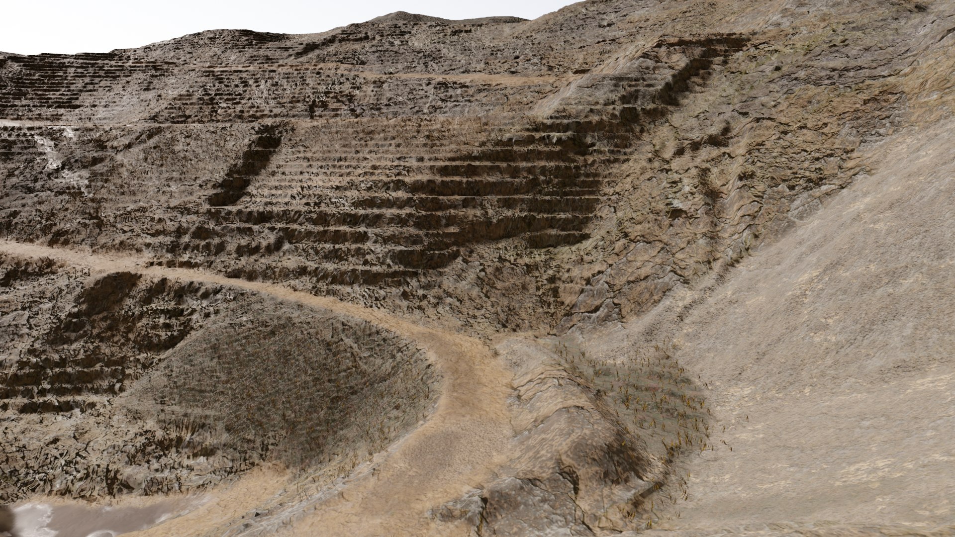 Photorealistic Open Cast Terrain 3D Model - TurboSquid 1640136