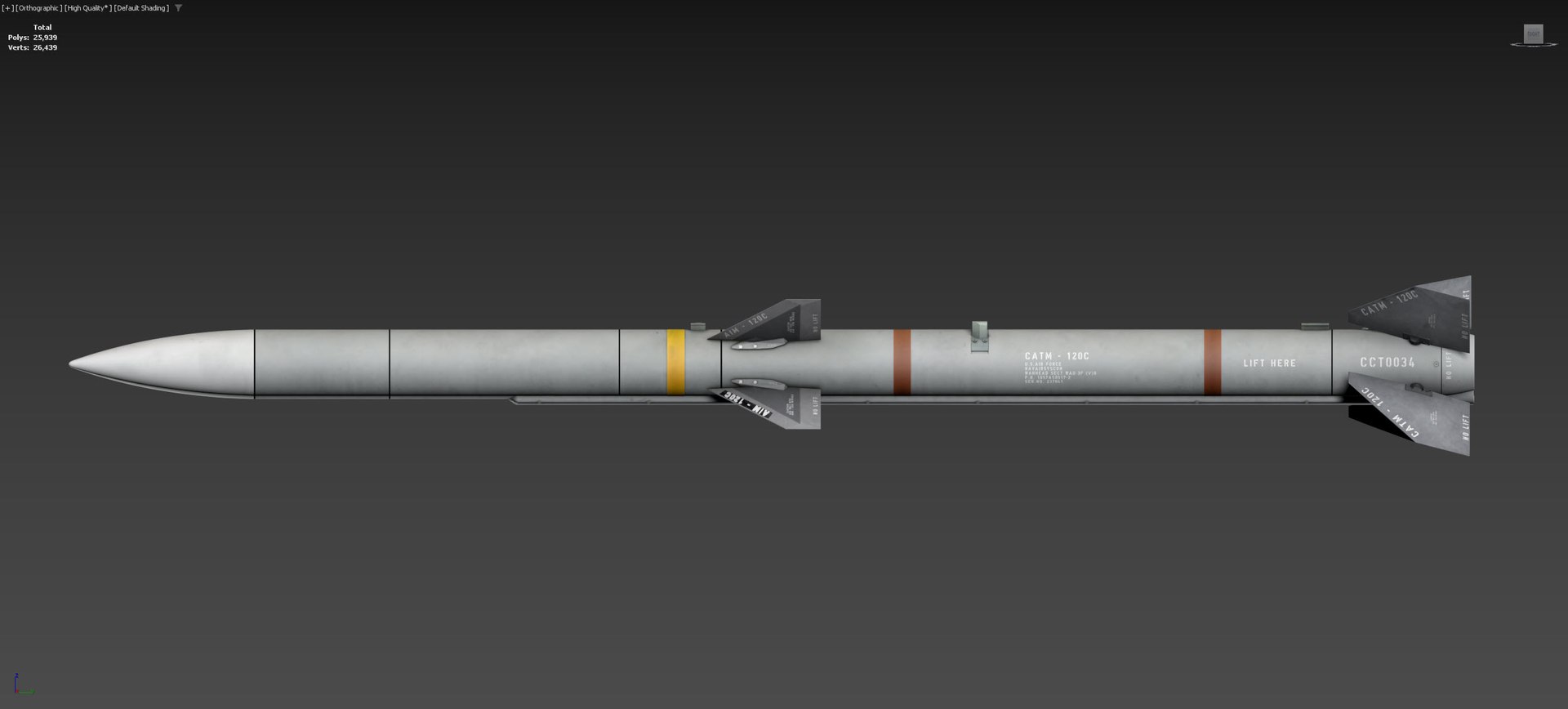 AIM-120C AMRAAM Model - TurboSquid 2294127