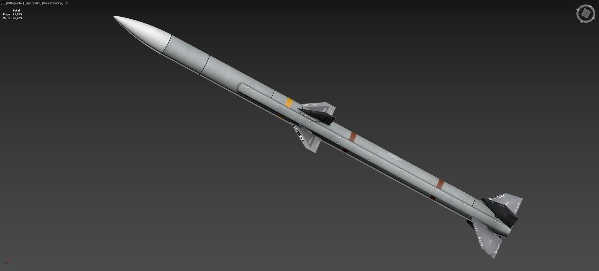 AIM-120C AMRAAM Model - TurboSquid 2294127
