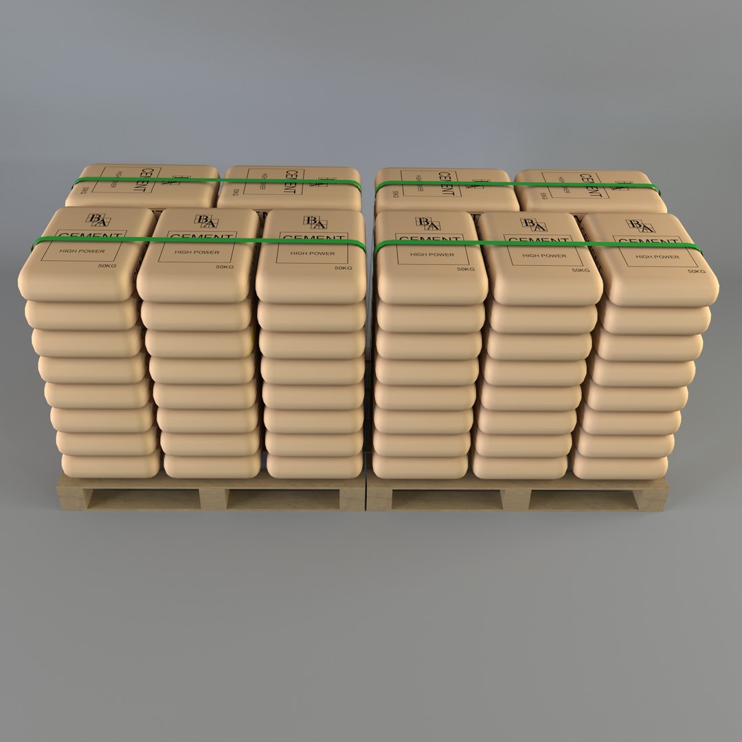 Cement Pallet 3D - TurboSquid 1930675