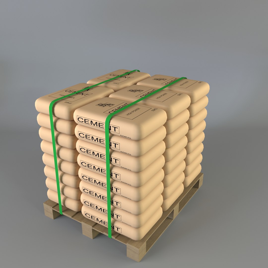 Cement Pallet 3D - TurboSquid 1930675