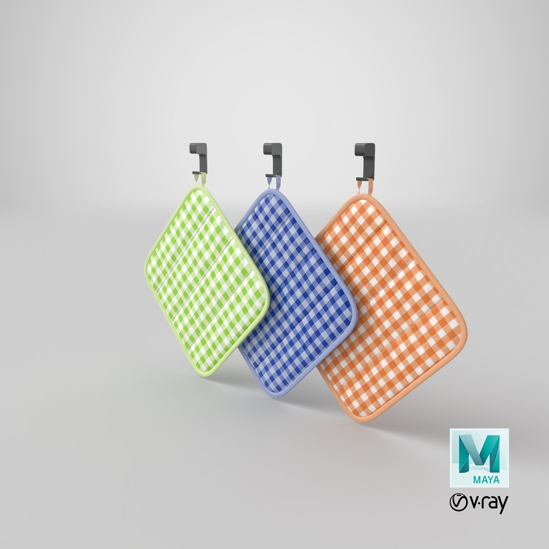 Kitchen Pot Holders 3D Model - TurboSquid 1421557