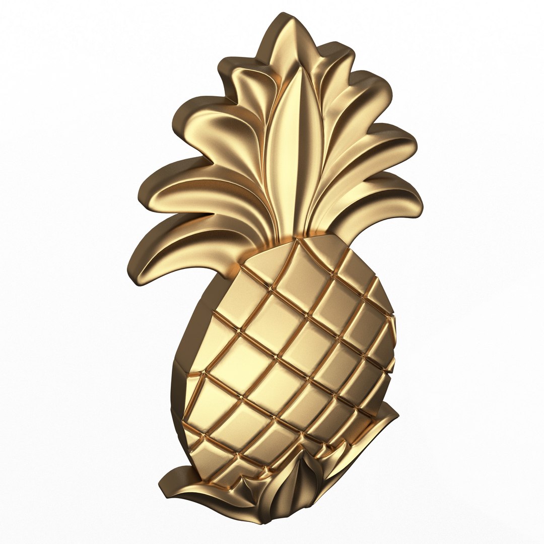 Pineapple Wood Carving Model - TurboSquid 2158023