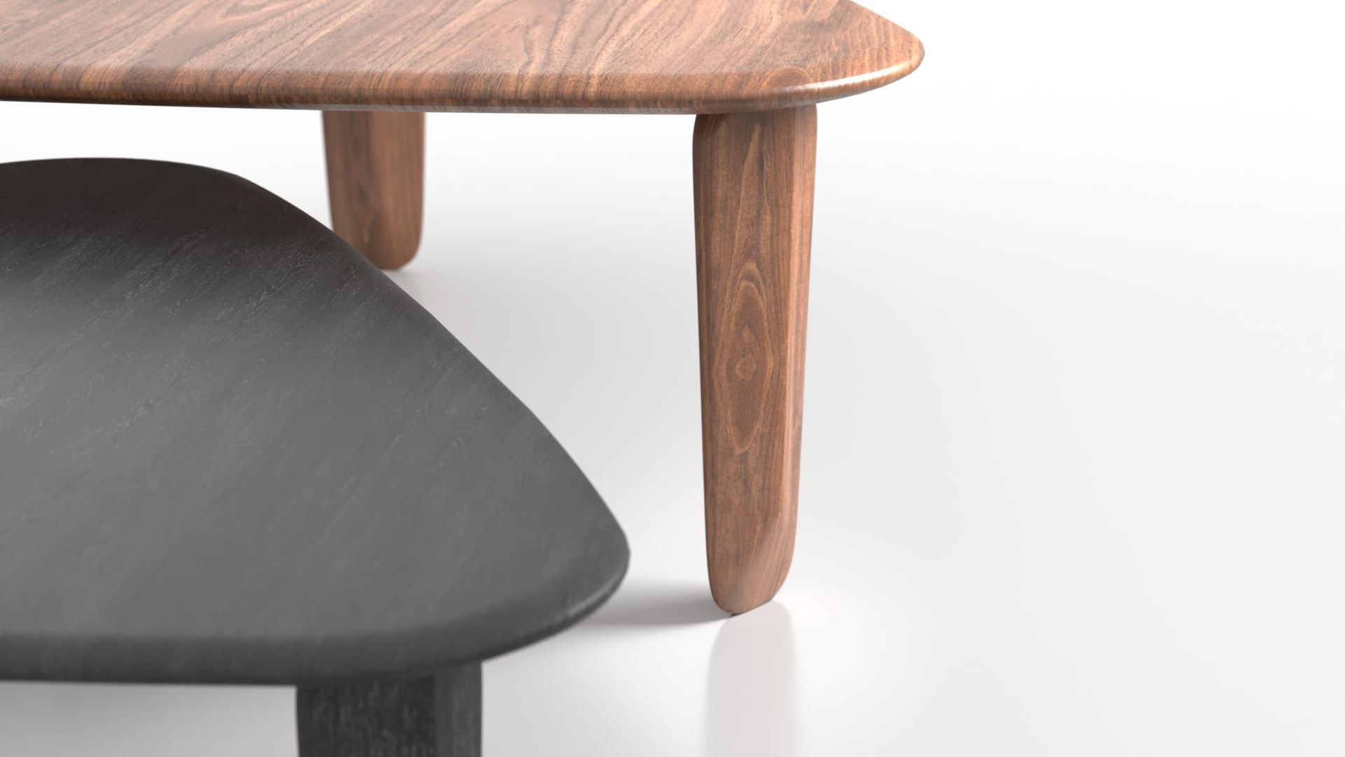 ZEITRAUM KUYU COFFEE TABLES Triangle Shape Model 3D - TurboSquid 1811844