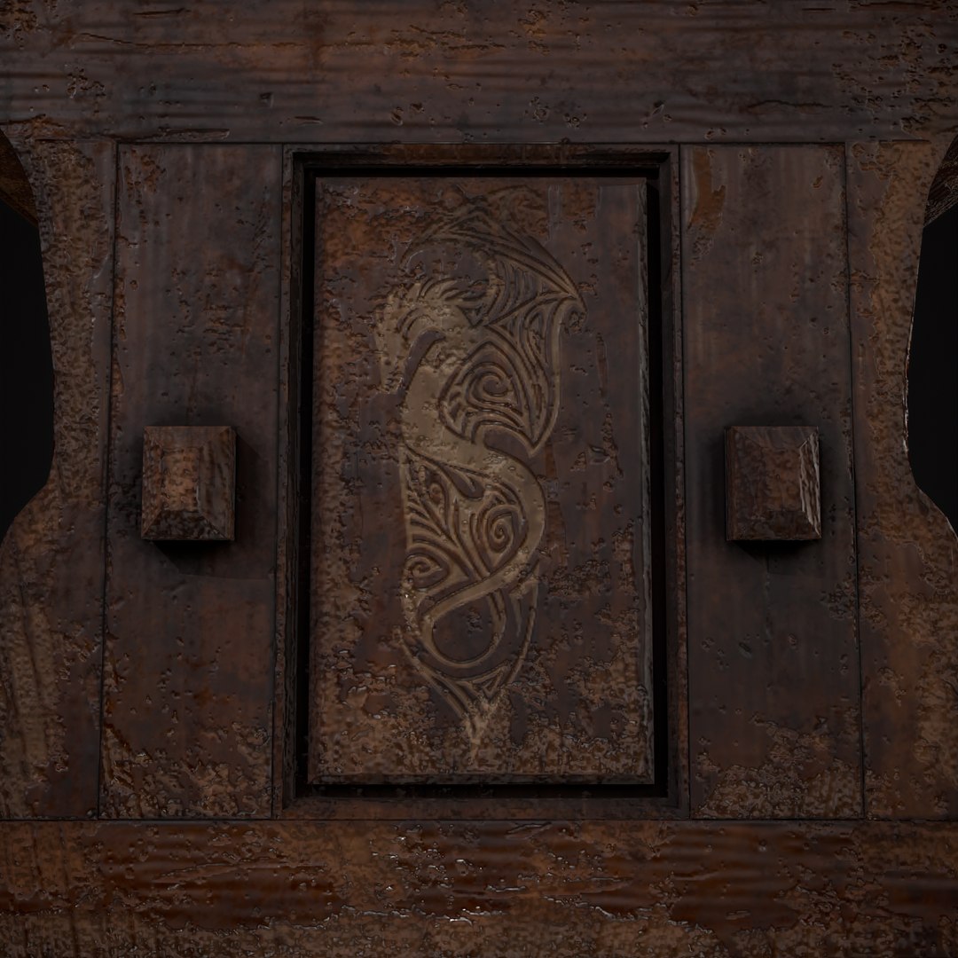 Rustic Elegant Medieval Reading Table 3D Model - TurboSquid 1988543