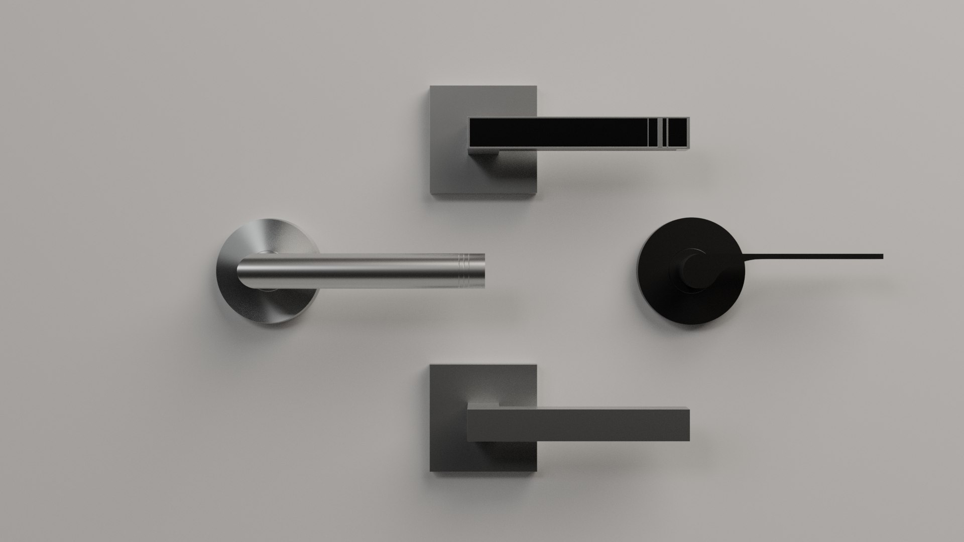 3D Door Handle Modern Model - TurboSquid 1679728