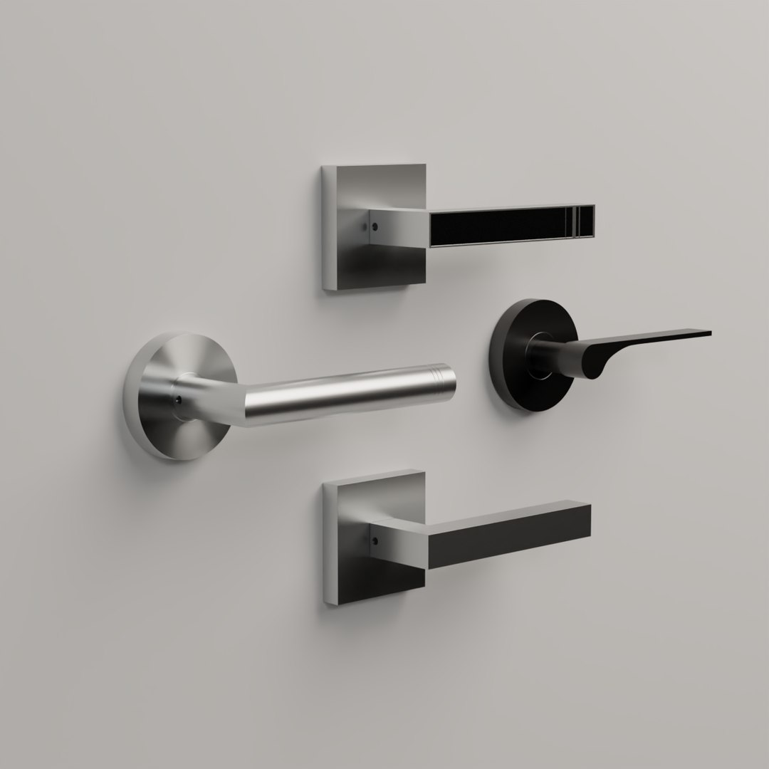 3D Door Handle Modern Model - TurboSquid 1679728