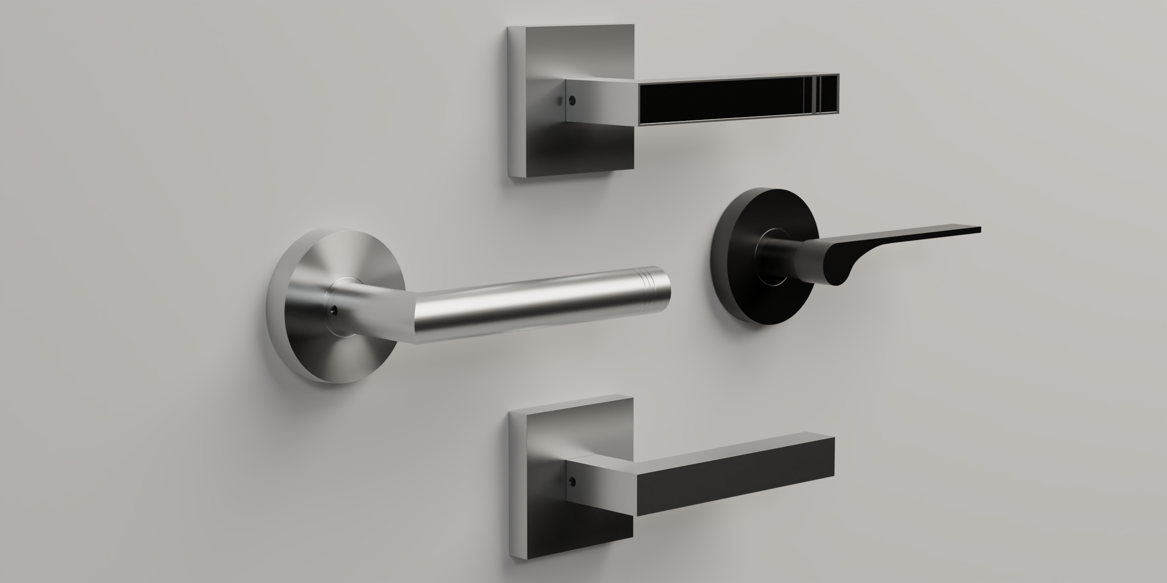 3D door handle modern model - TurboSquid 1679728