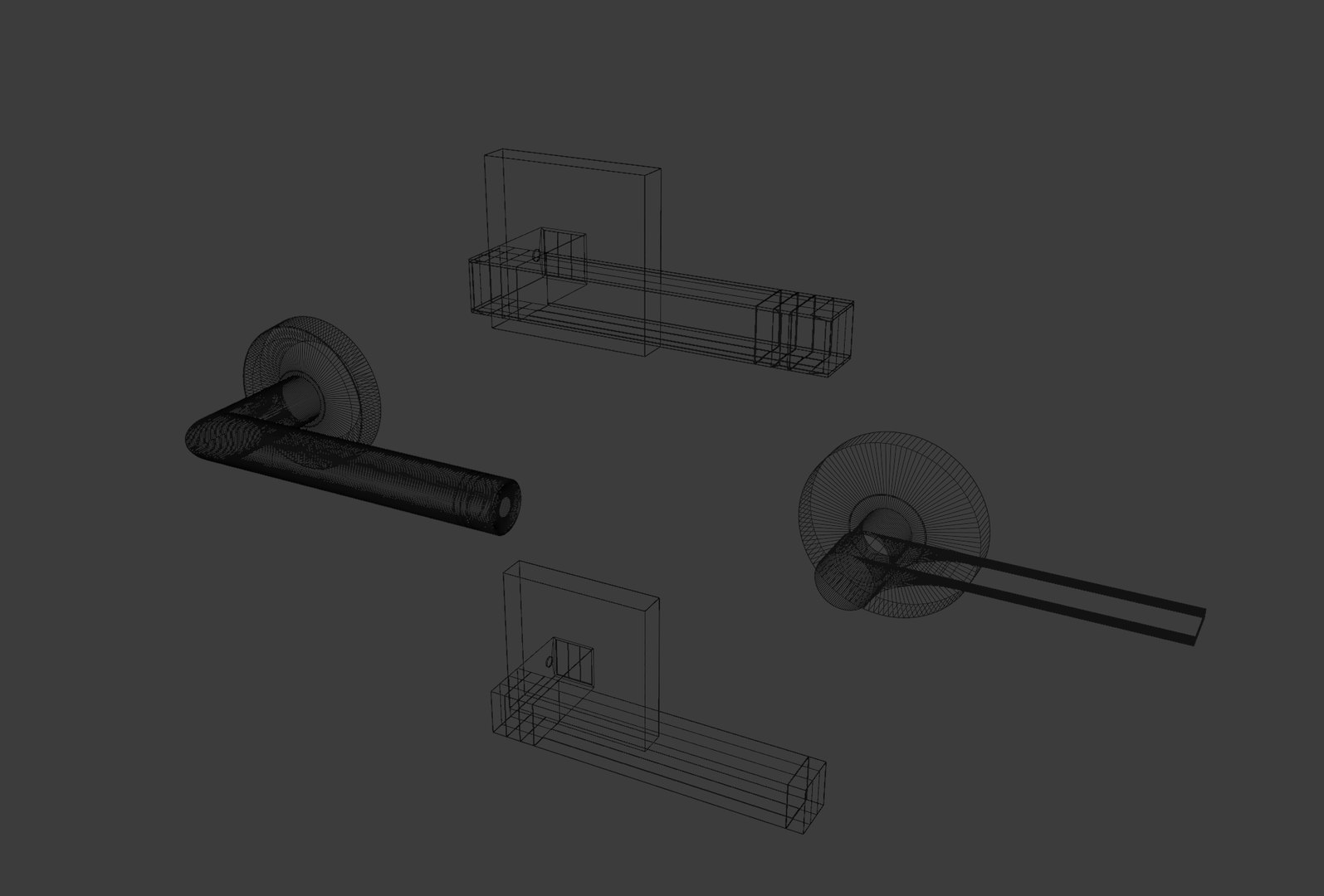 3D Door Handle Modern Model - TurboSquid 1679728