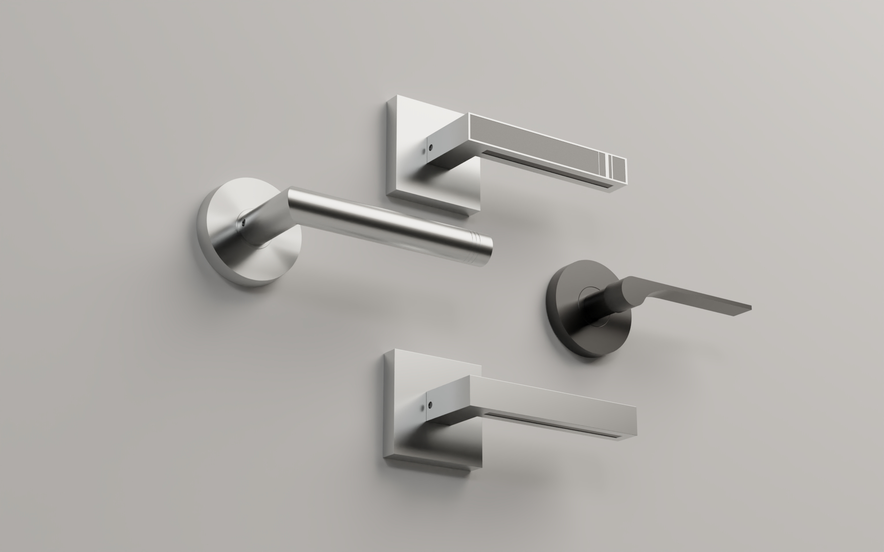 3D door handle modern model - TurboSquid 1679728