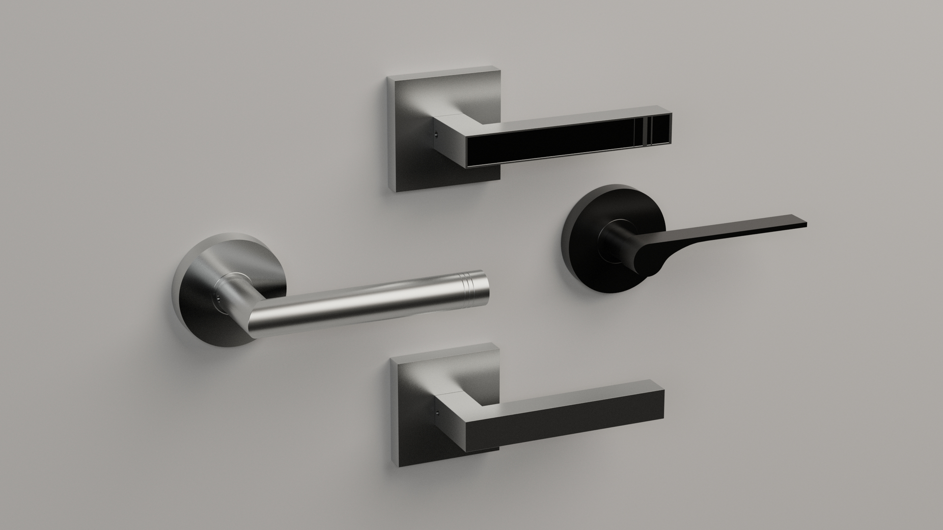 3D door handle modern model - TurboSquid 1679728