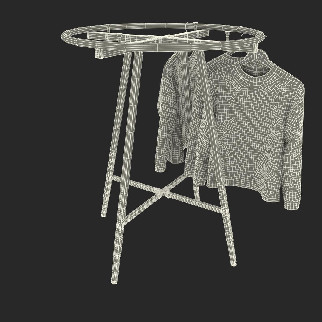 Clothing Rack 2 3d Model