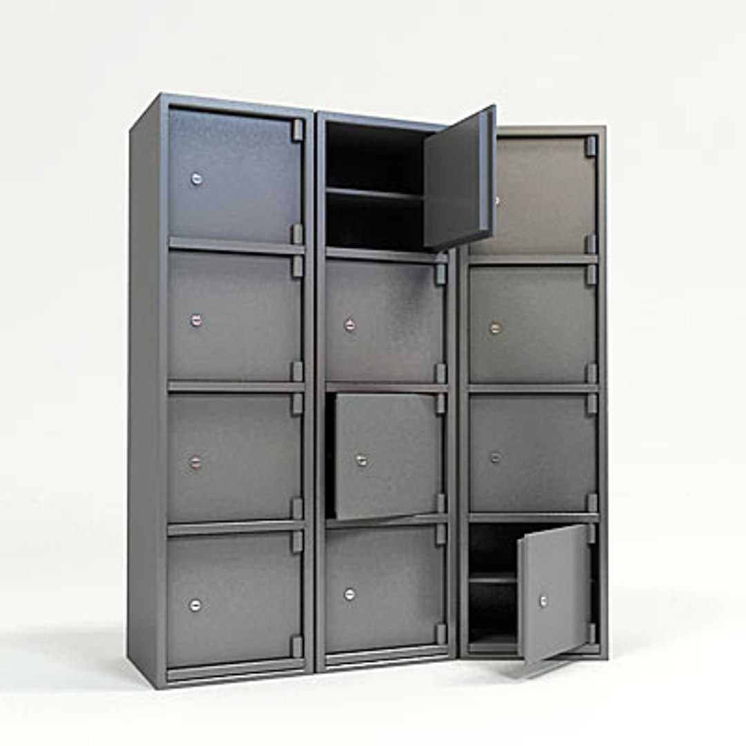 3d Bank Locker Model