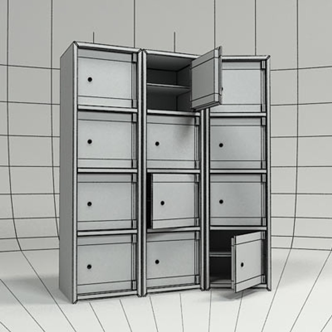 3d Bank Locker Model