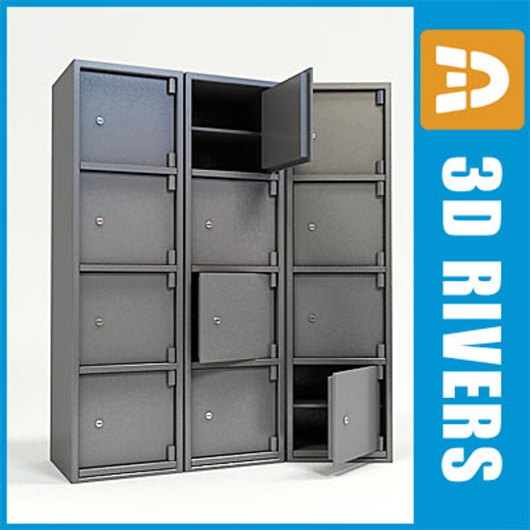3d Bank Locker Model