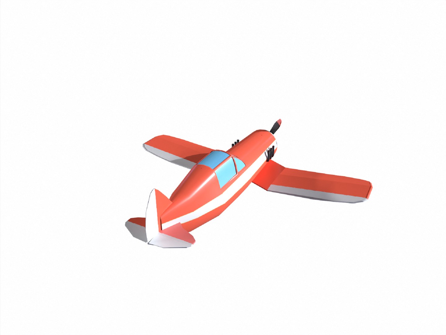 Stylized Plane 4 3D Model - TurboSquid 1807046