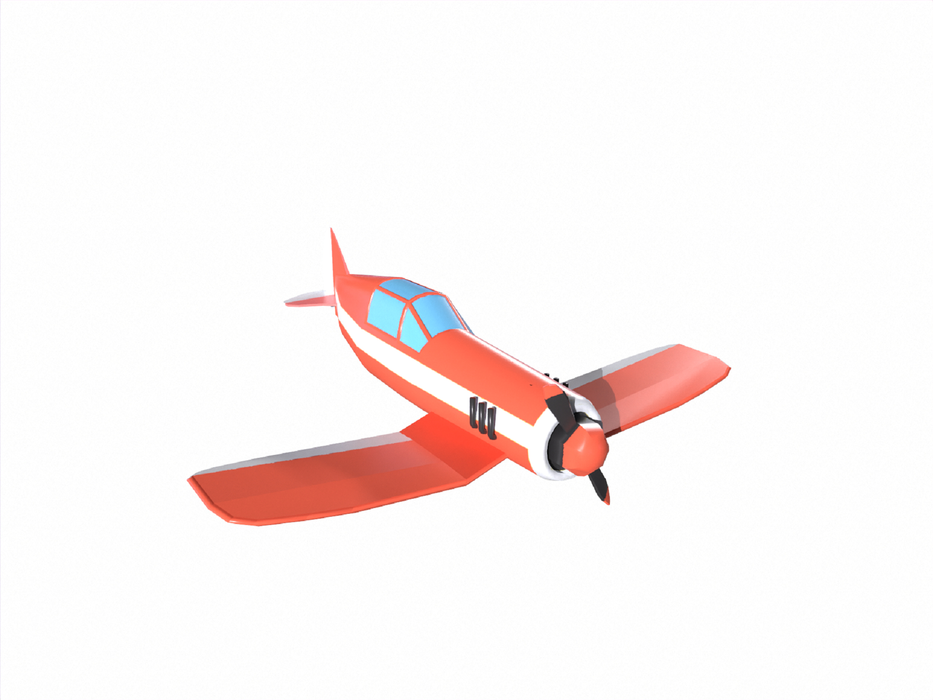 Stylized Plane 4 3D model - TurboSquid 1807046
