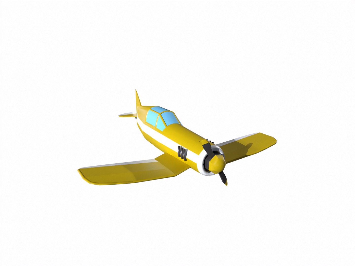 Stylized Plane 4 3D Model - TurboSquid 1807046