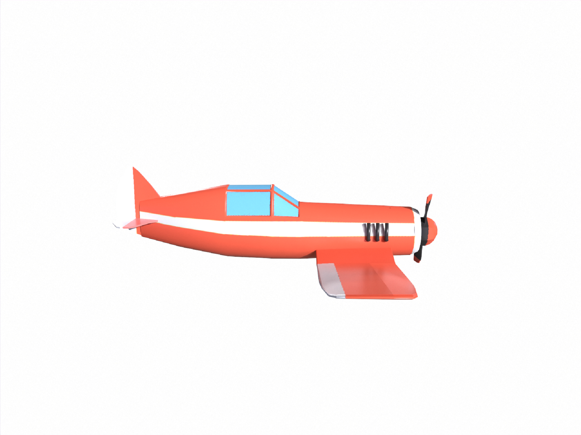 Stylized Plane 4 3D model - TurboSquid 1807046