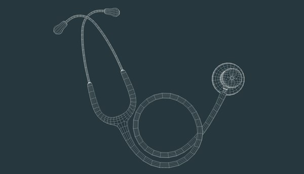 Modern stethoscope 3D model - TurboSquid 1310630