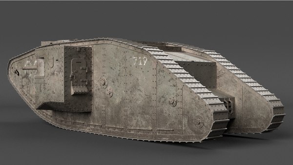 Mark 1 tank modeled 3D - TurboSquid 1398768