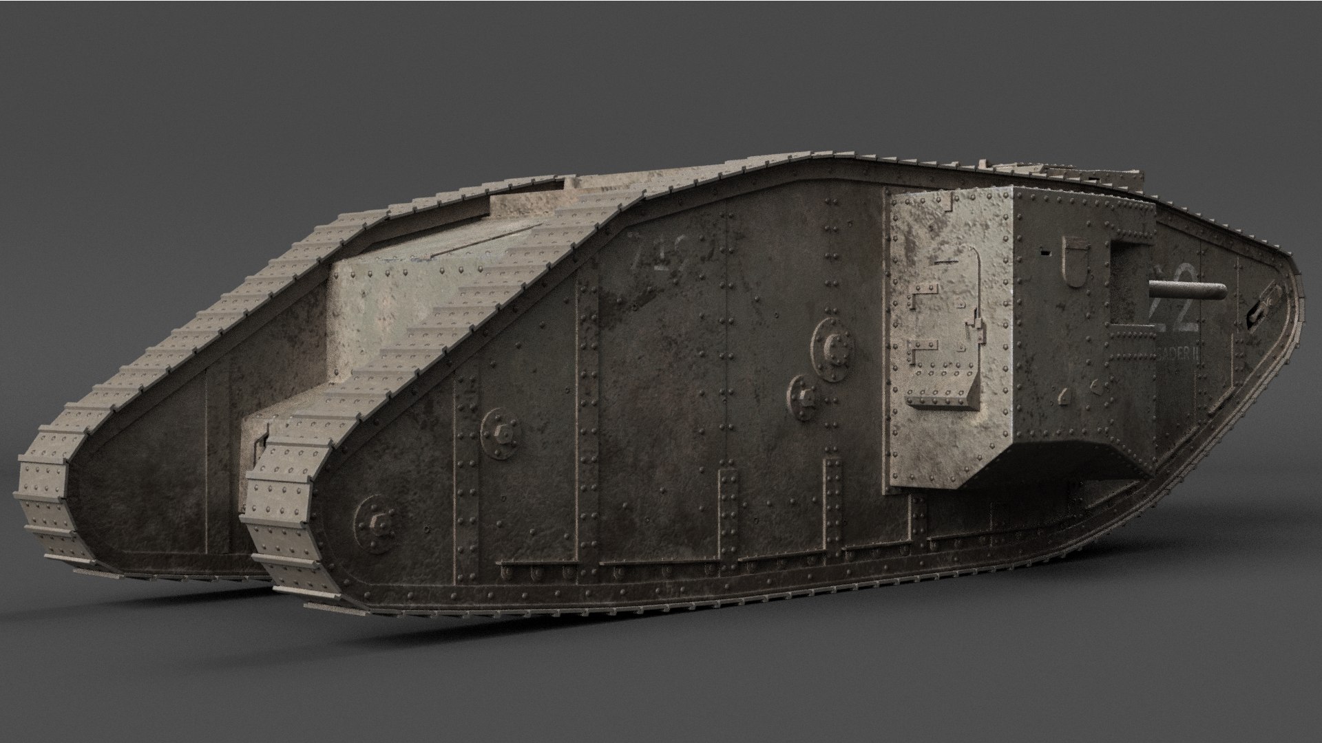 Mark 1 Tank Modeled 3D - TurboSquid 1398768