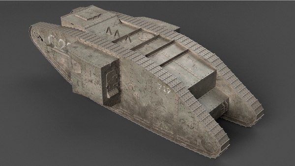 modelo 3d British Mark 1 Tank WW1 Modelo en 3D - TurboSquid 1398768