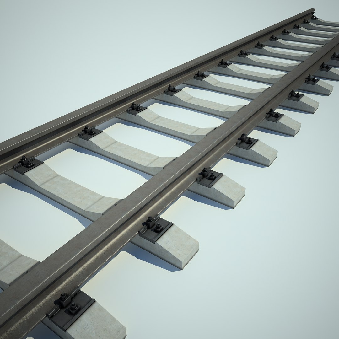 Railway 3d Max