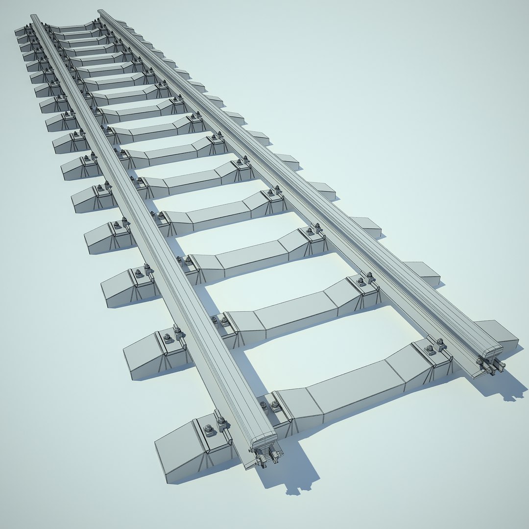 Railway 3d Max