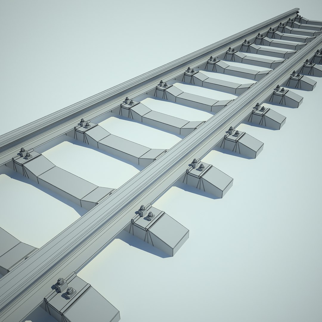 Railway 3d Max