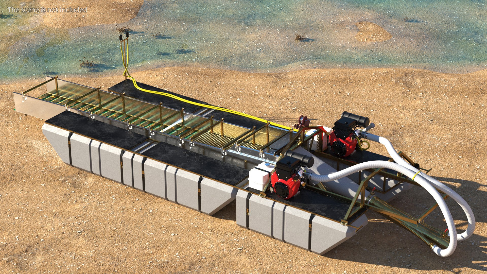 3D model Equipment For Large-Scale Gold and Diamond Mining - TurboSquid ...